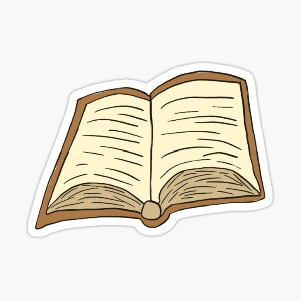 "Open Book" Sticker for Sale by hayleykoteff | Redbubble