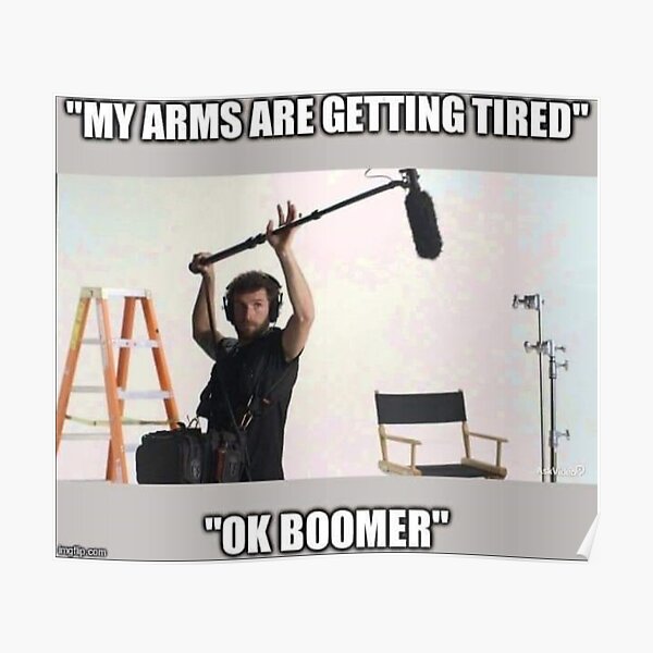 "Boom Operator Meme" Poster for Sale by AsKartongs | Redbubble