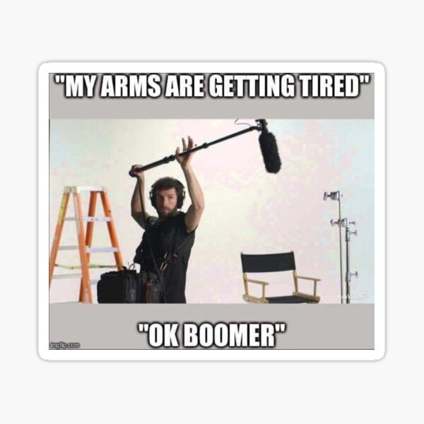 "Boom Operator Meme" Sticker for Sale by AsKartongs | Redbubble