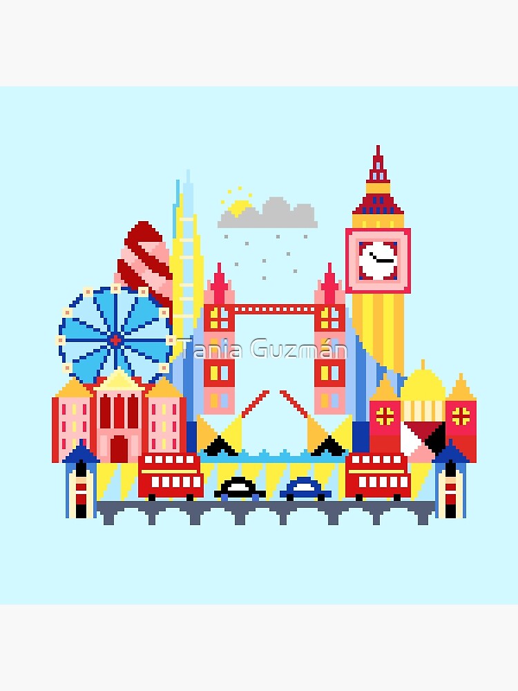 "London - pixel art" Art Print by galegshop | Redbubble