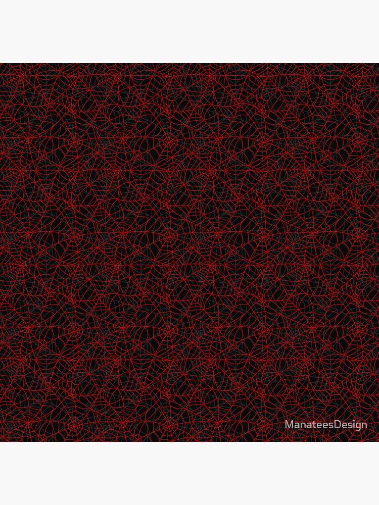 "Red Spiders Web" Sticker for Sale by ManateesDesign | Redbubble