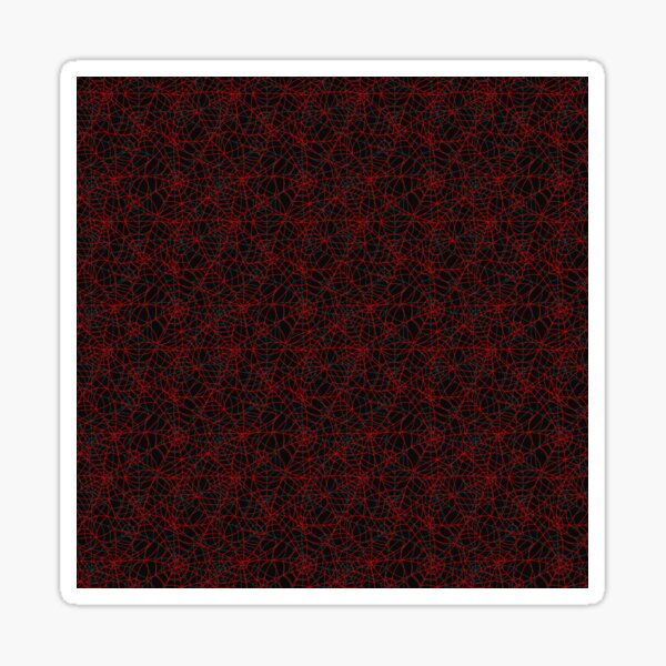 "Red Spiders Web" Sticker for Sale by ManateesDesign | Redbubble