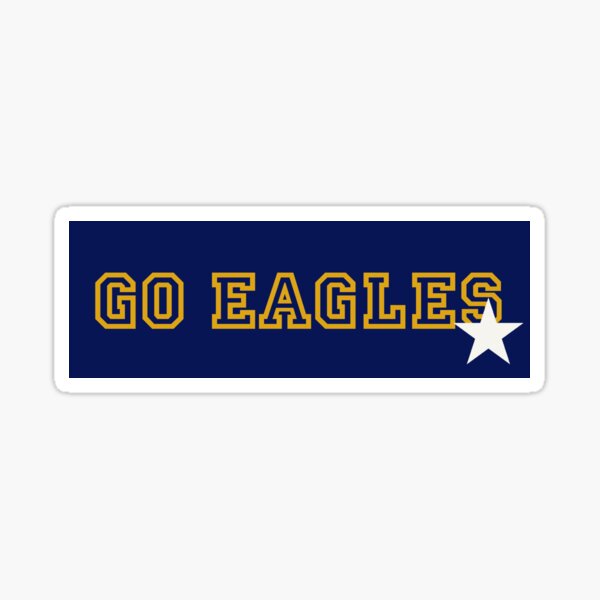 "EMORY GO EAGLES WITH WHITE STAR " Sticker by laurennassii | Redbubble