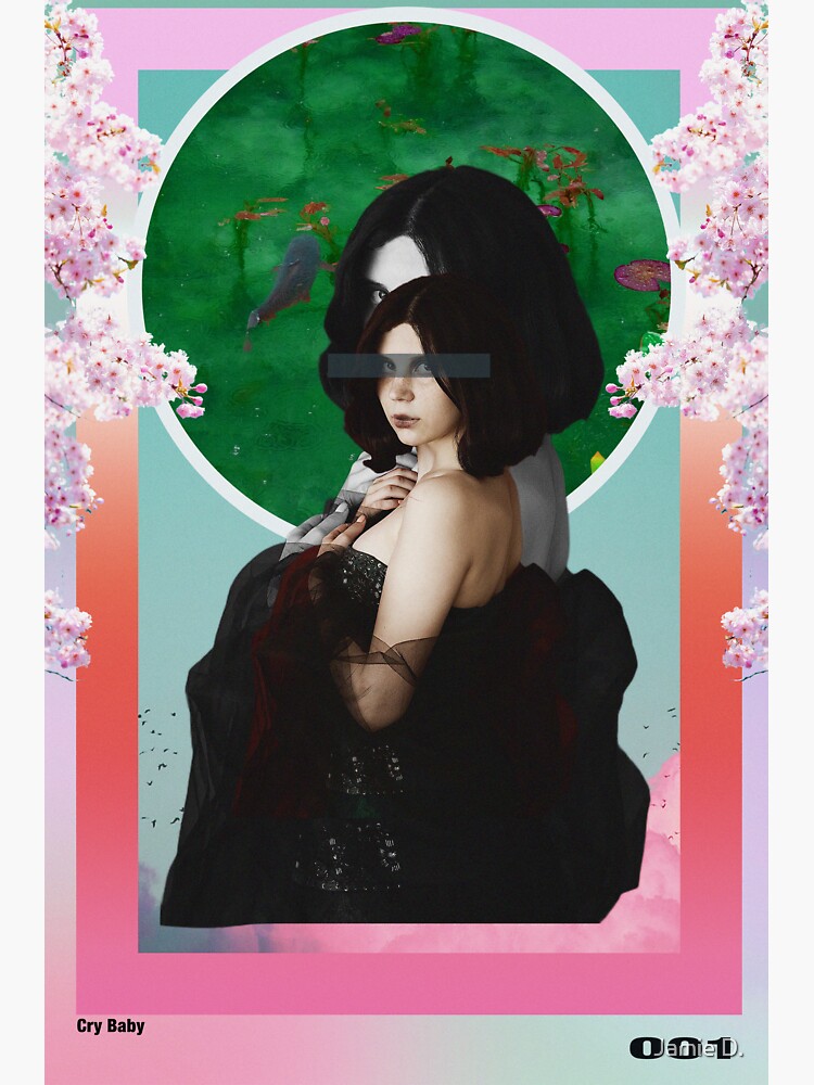 "001 - Cry Baby" Sticker for Sale by Lameojameo | Redbubble