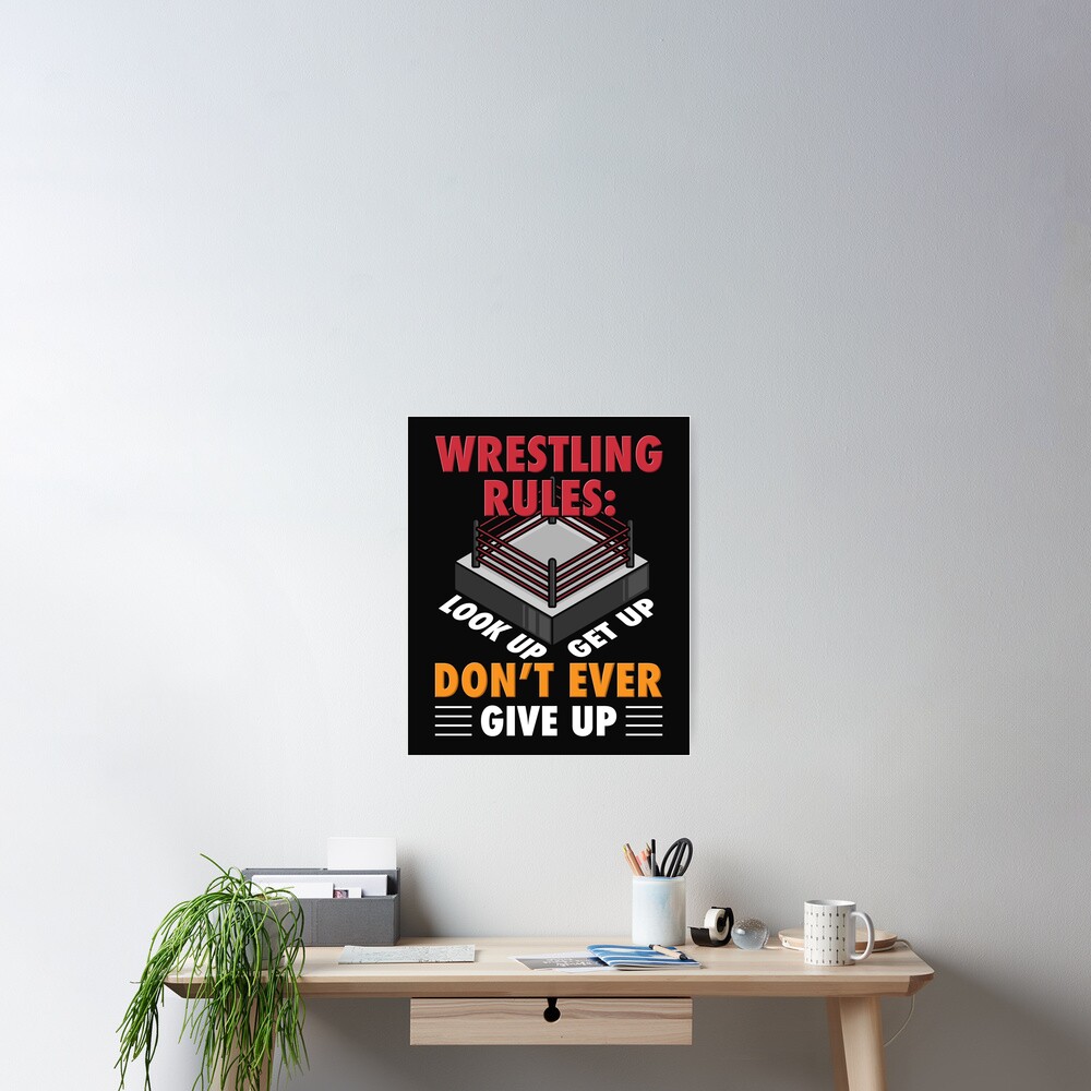 "WRESTLING: Wrestling Rules" Poster for Sale by woormle | Redbubble