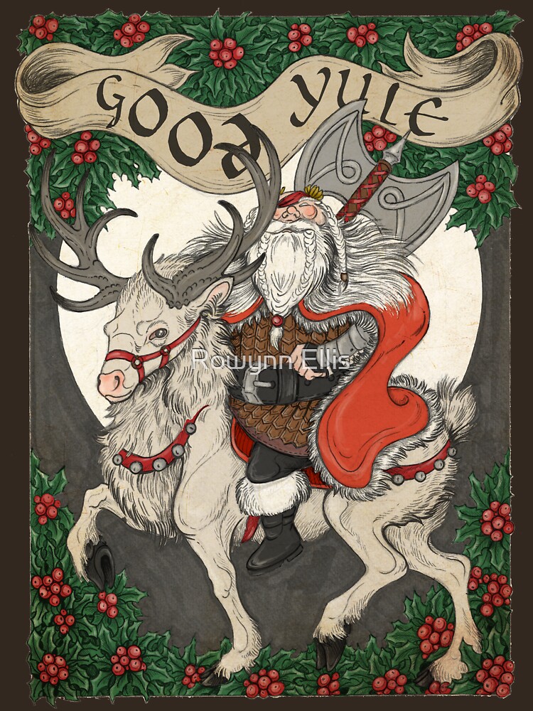 "Nordic Santa - Red" T-shirt for Sale by cjellis | Redbubble ...