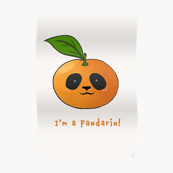 "The Pandarin - Panda meets Mandarin (an animal crossing)" Poster for ...