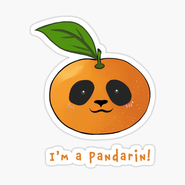 "The Pandarin - Panda meets Mandarin (an animal crossing)" Sticker for ...