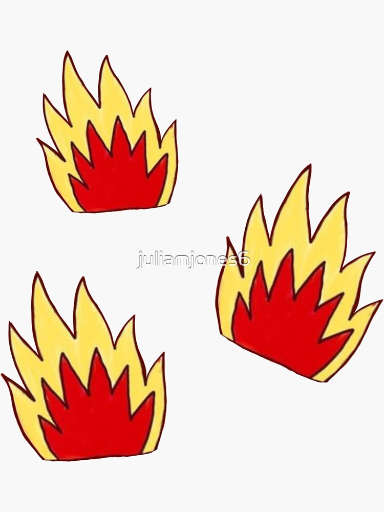 "fire benee" Sticker by juliamjones6 | Redbubble