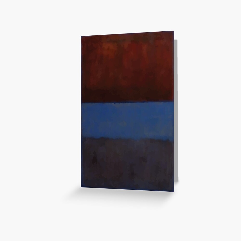 "Mark Rothko | No. 61 (Rust and Blue)" Greeting Card for Sale by ...