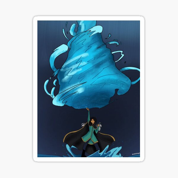 "The Girl of Many Floods " Sticker for Sale by catching-art | Redbubble