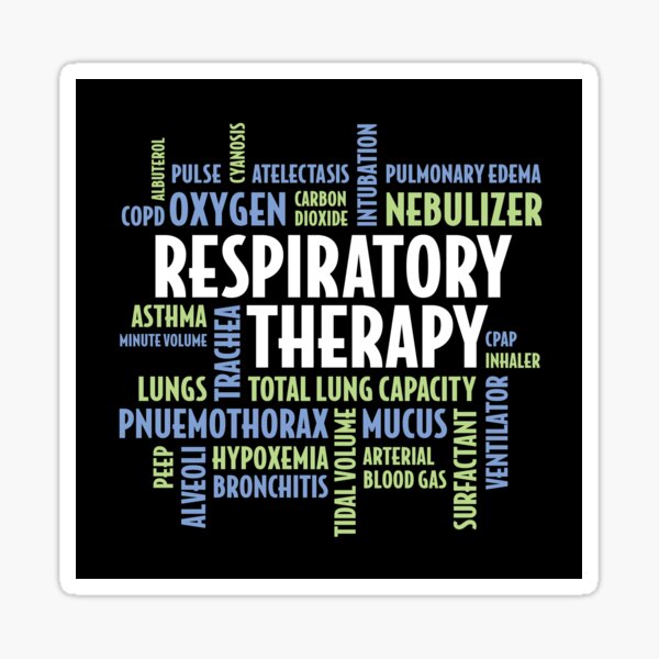 "Respiratory Therapy Gift for Respiratory Therapist" Sticker for Sale ...