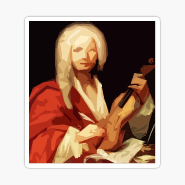 "Antonio Vivaldi" Sticker for Sale by bethgabe | Redbubble