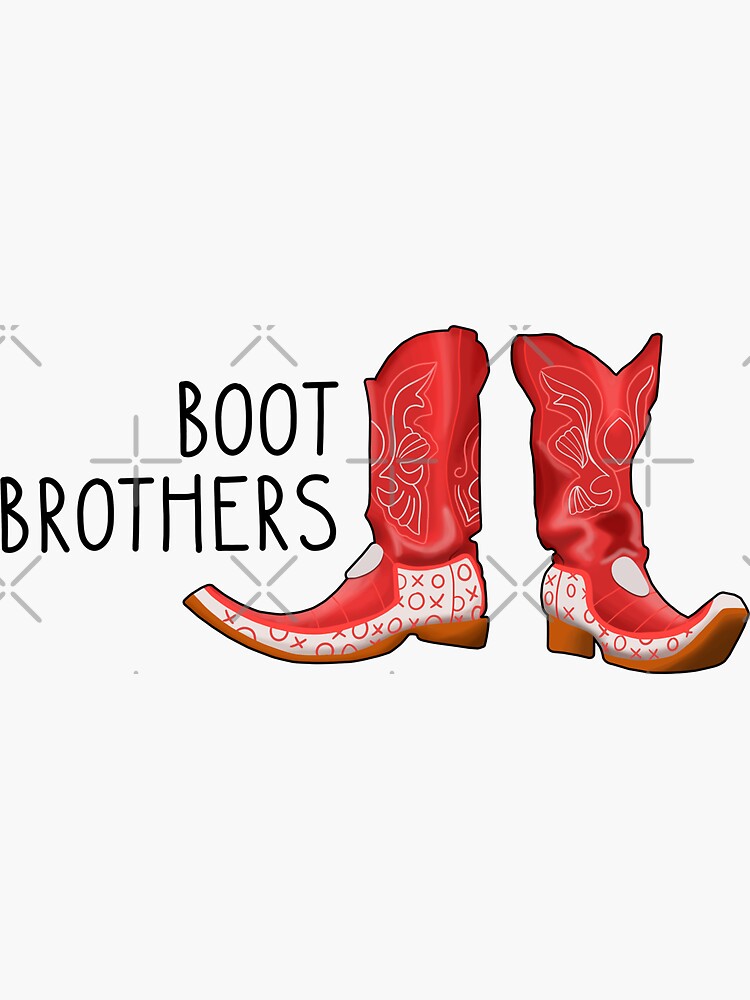 "Boot Brothers" Sticker for Sale by amarie98 | Redbubble