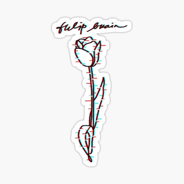 "Tulip Brain Sticker" Sticker for Sale by Zoomers | Redbubble