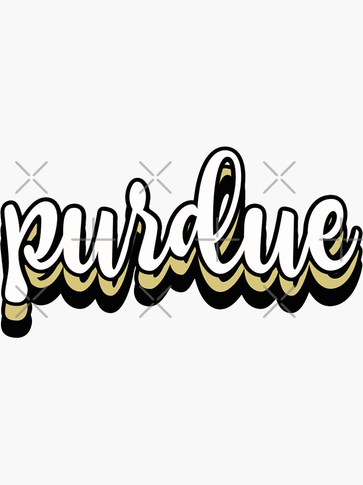 "purdue" Sticker by collegeacc | Redbubble