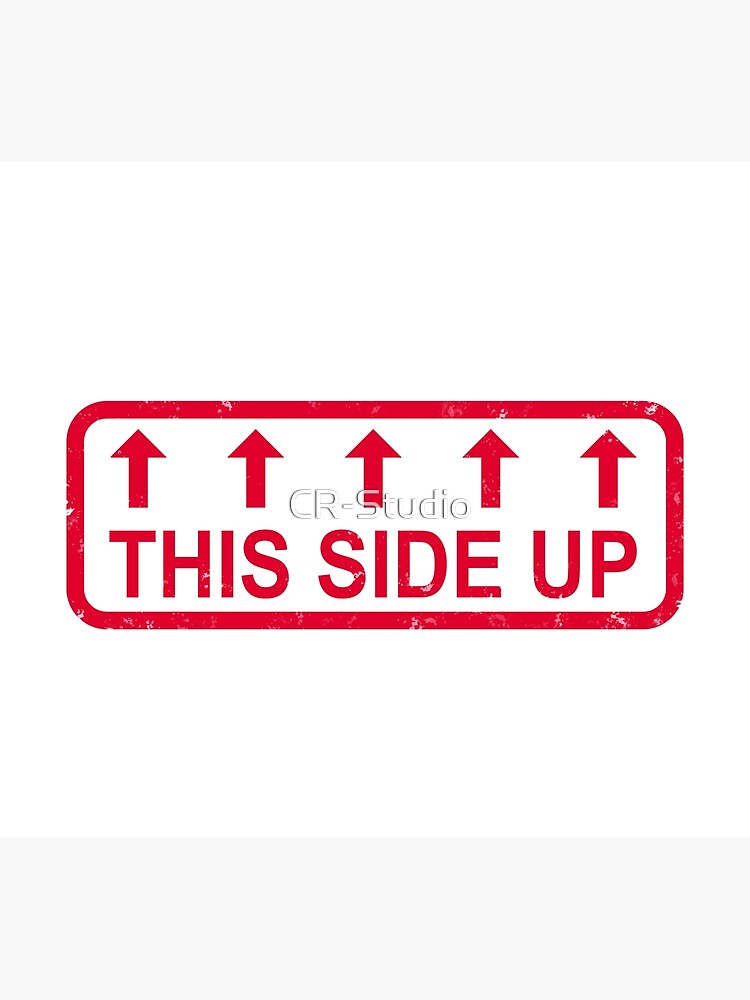 "This Side UP Warning Label Stamp" Art Print for Sale by CR-Studio ...