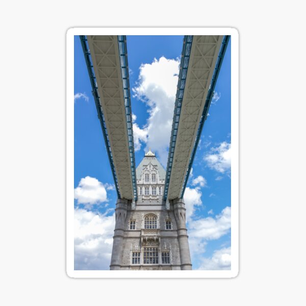 "An unusual view of the Tower Bridge" Sticker for Sale by JulietaDelia ...