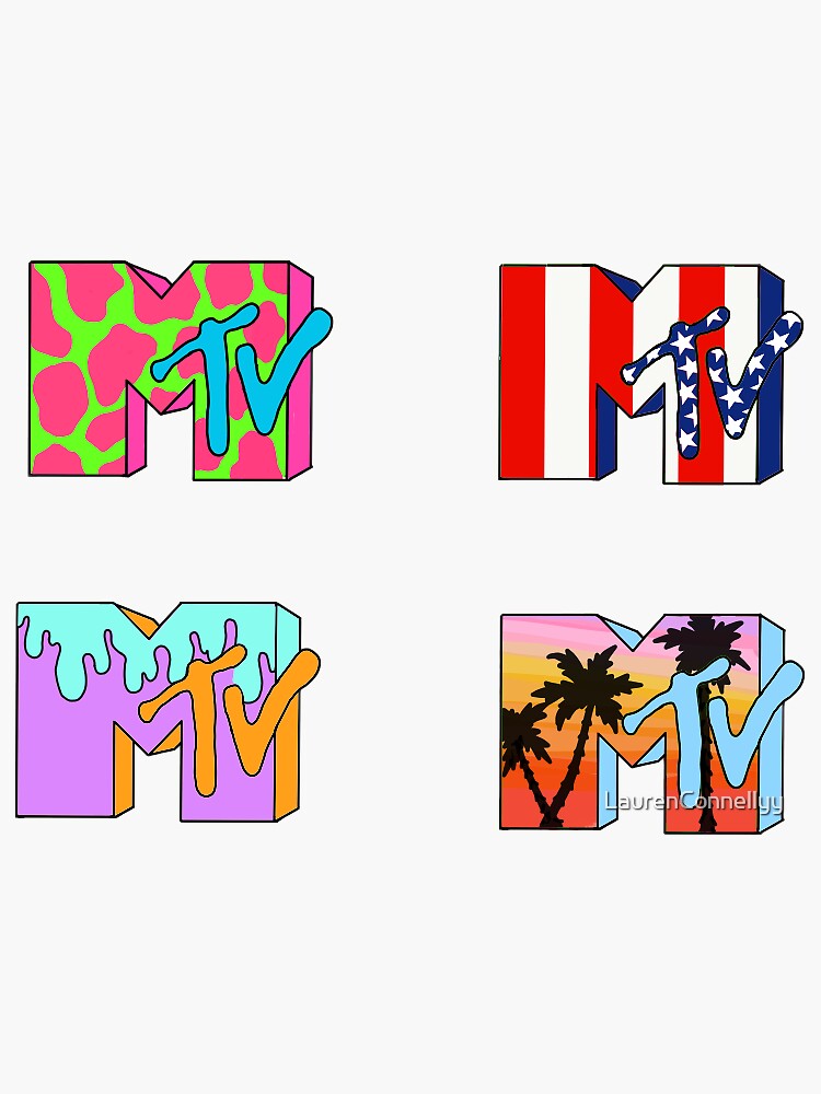"MTV sticker pack" Sticker by LaurenConnellyy | Redbubble