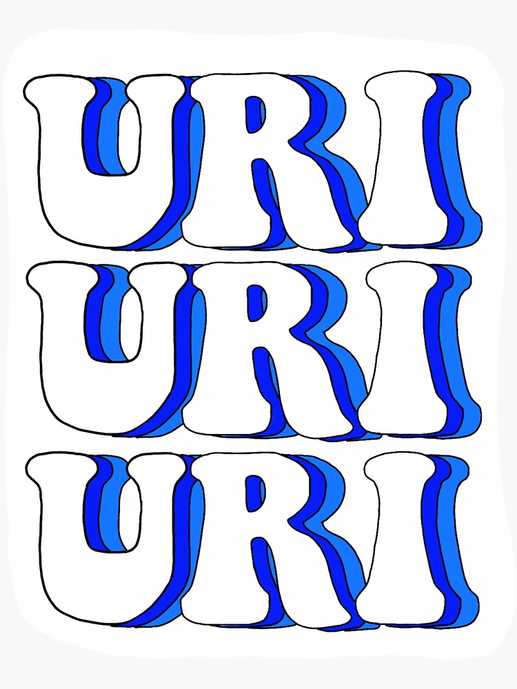 "University of Rhode Island uri " Sticker by brookelemois33 | Redbubble