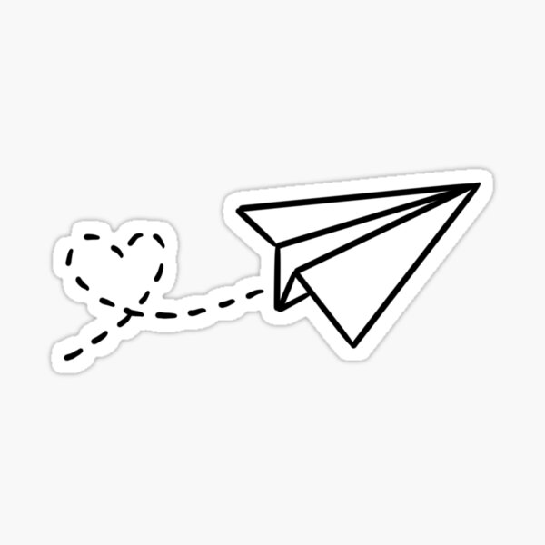 "Paper Airplane" Sticker for Sale by vshen | Redbubble