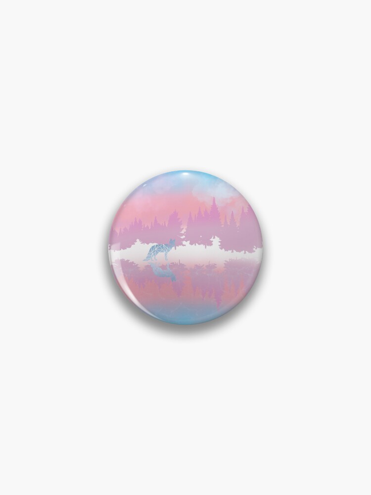 "Subtle trans pride flag" Pin for Sale by dee-arts | Redbubble
