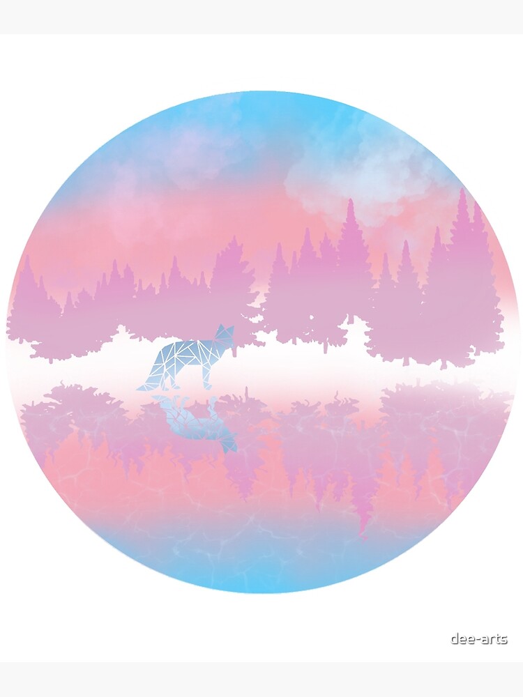 "Subtle trans pride flag" Art Print for Sale by dee-arts | Redbubble