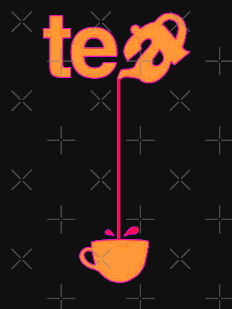 "Tea - title of calligraphy lettering typography text quotes" T-shirt ...
