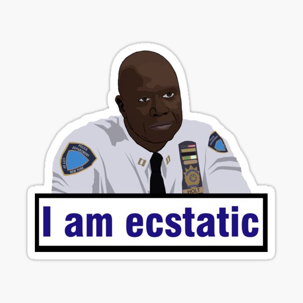"Captain Holt" Sticker by Emilie2199 | Redbubble