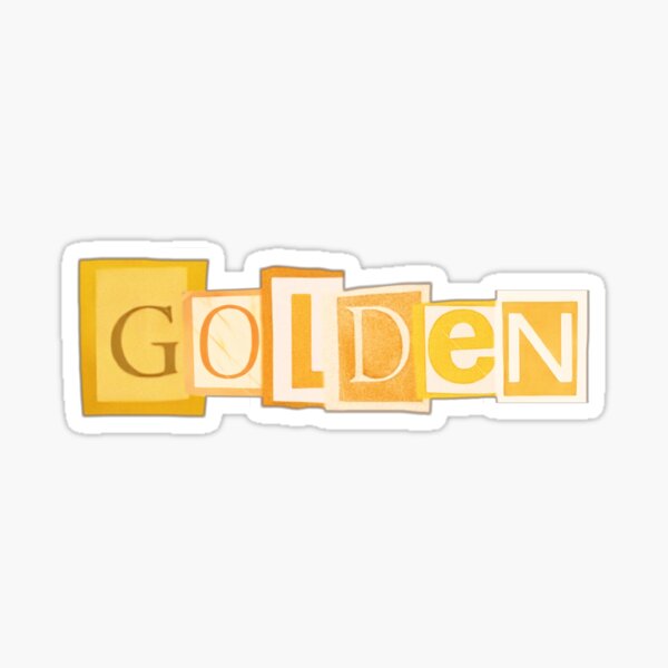 "Golden- Harry Styles" Sticker for Sale by aestheticjas | Redbubble