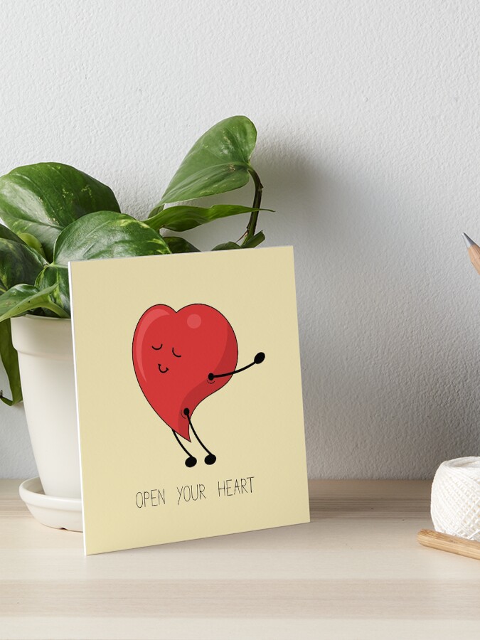"Open your heart drawing" Art Board Print for Sale by SooperYela ...
