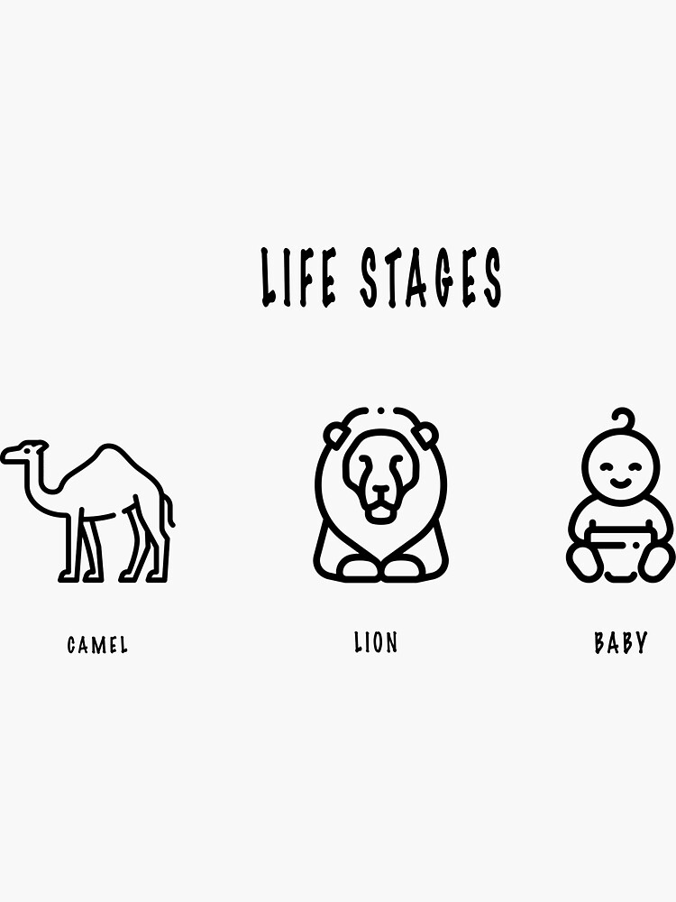 "LIFE STAGES " Sticker for Sale by zupperman | Redbubble