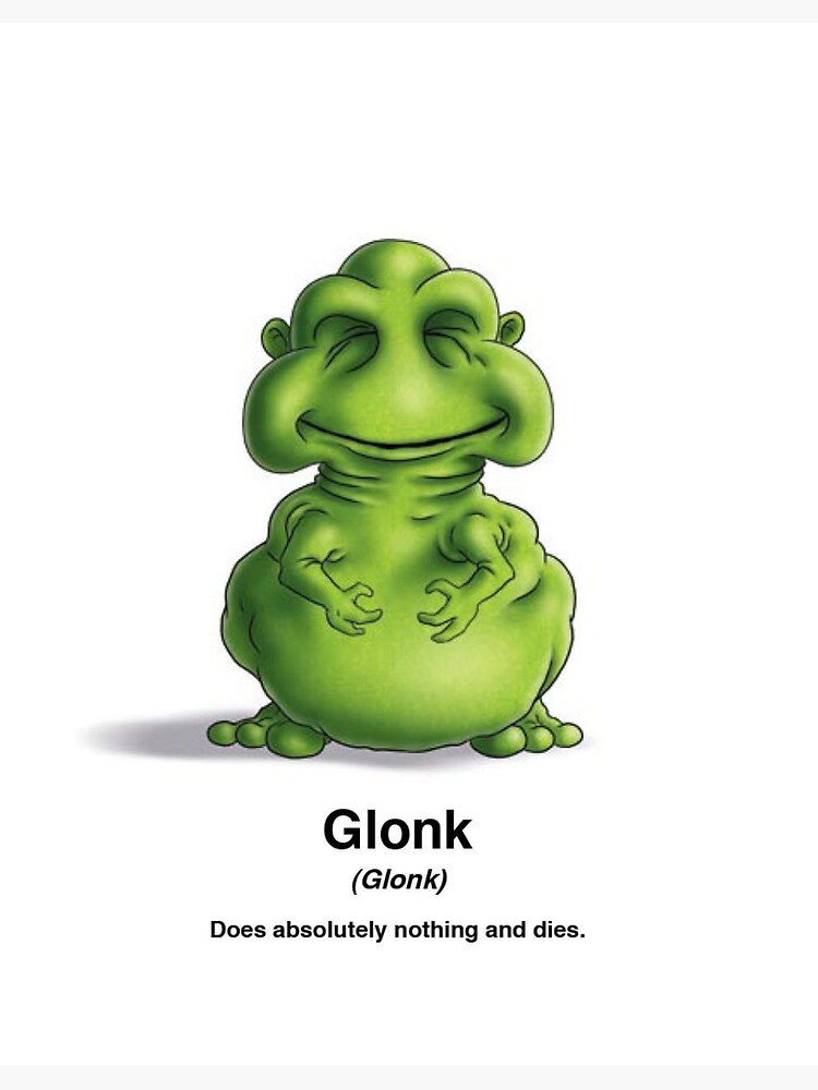 "glonk definition and picture sicker" Sticker for Sale by gabbypiper ...