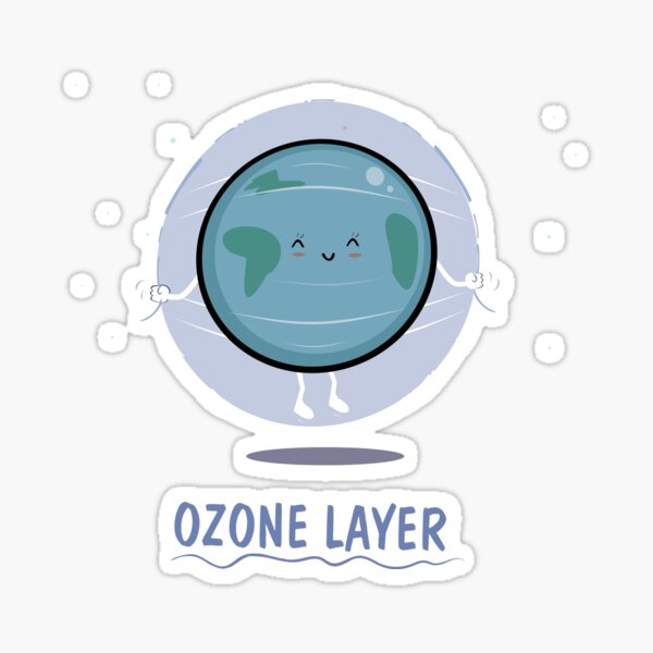 "Ozone Layer" Sticker by downsign | Redbubble