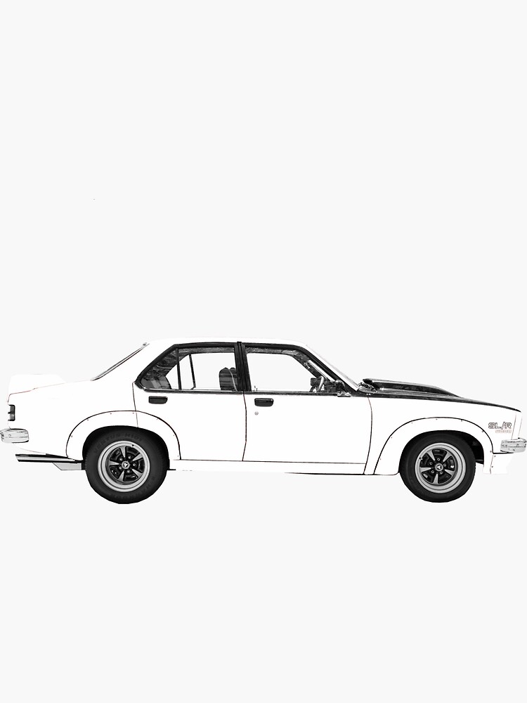 "LH Holden Torana SLR/5000 1974 Glacier White" Sticker for Sale by ...
