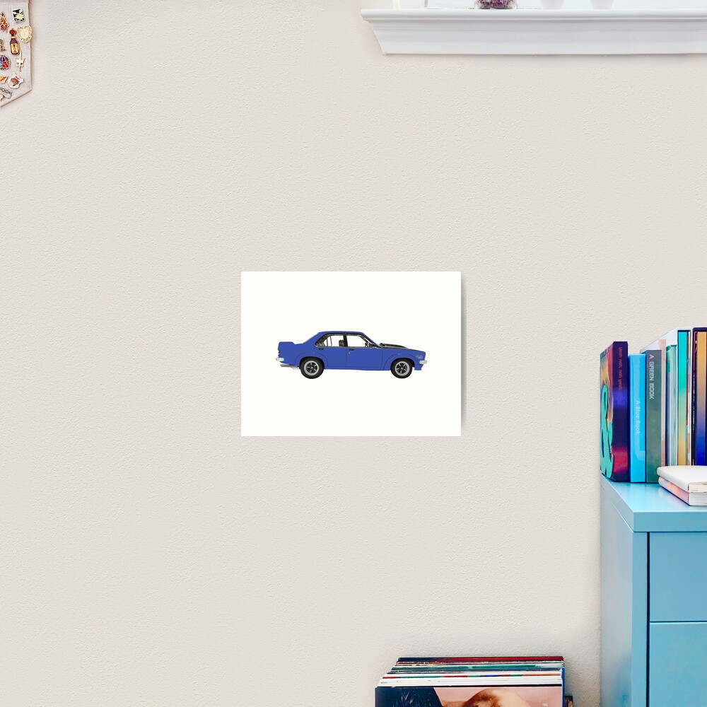 "LH Holden Torana SLR/5000 1974 Azure Blue" Art Print for Sale by ...