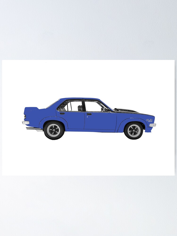 "LH Holden Torana SLR/5000 1974 Azure Blue" Poster for Sale by ...
