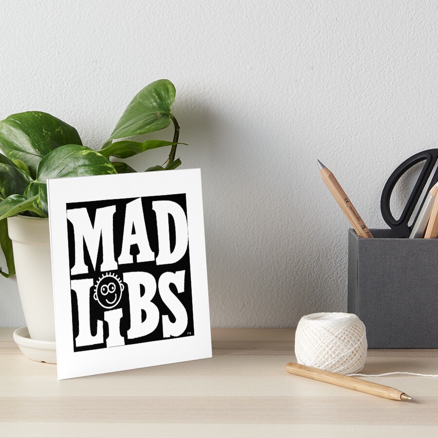 "BEST SELLER - Mad Libs Logo Merchandise" Art Board Print by ...