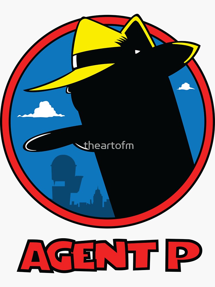 "Agent P" Sticker for Sale by theartofm | Redbubble