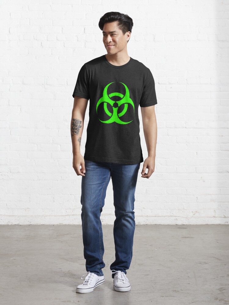 "GREEN BIOHAZARD SIGN" T-shirt for Sale by SaxonKG5 | Redbubble | green ...