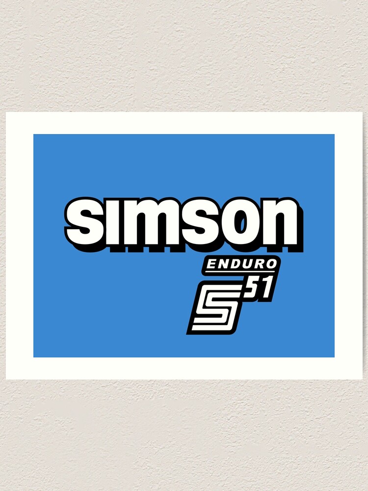 "Simson S51 Enduro logo" Art Print by GetThatCar | Redbubble