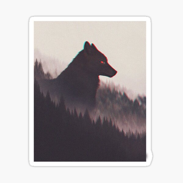 "Wolf" Sticker for Sale by Kiwahs | Redbubble