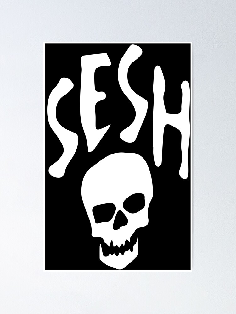 "TEAM SESH WHITE LOGO" Poster for Sale by Dashysprintshop | Redbubble