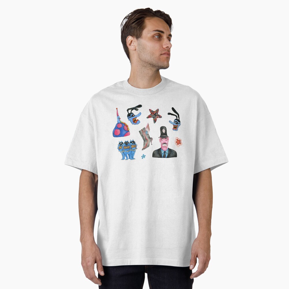 "Yellow submarine blue meanies clown bulldog" Sticker for Sale by ...