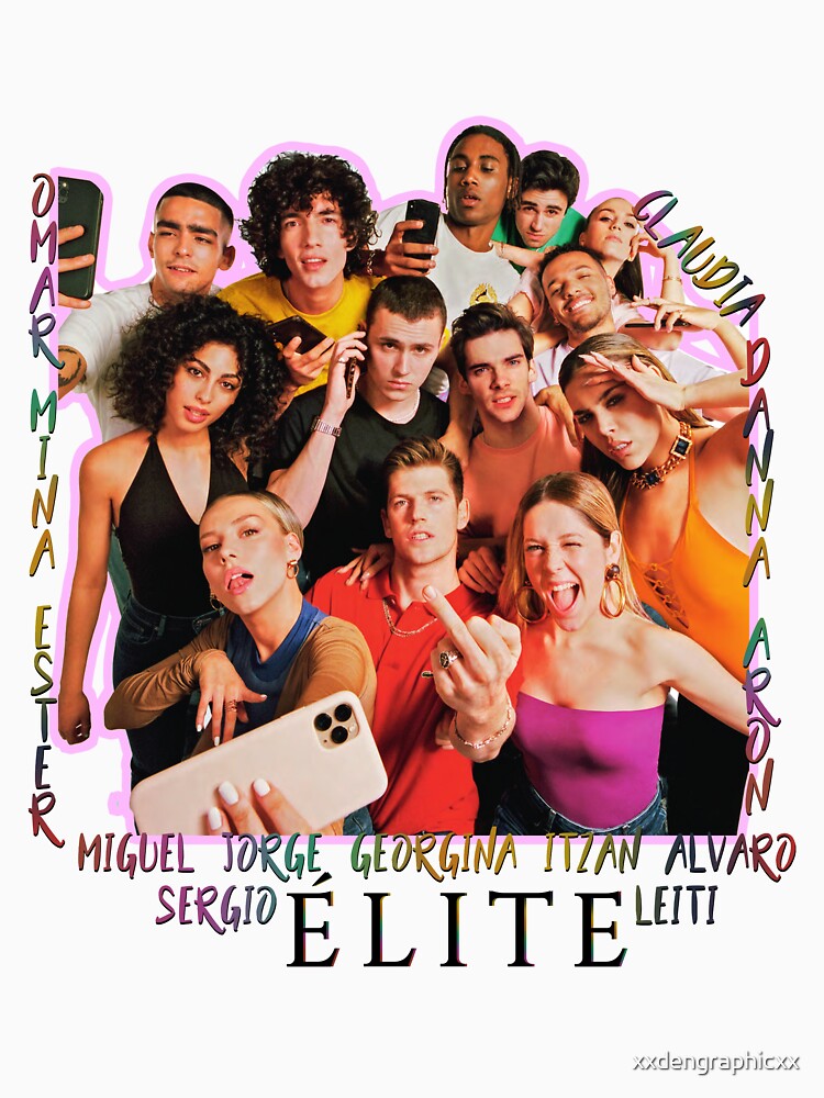 "elite netflix cast " T-shirt for Sale by xxdengraphicxx | Redbubble ...