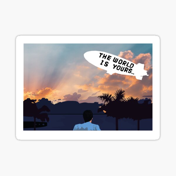 "Scarface" Sticker by pregniezbainee | Redbubble