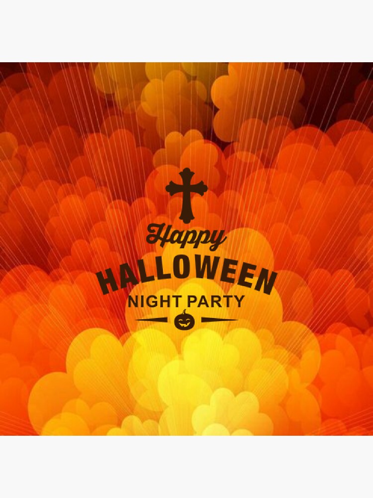 "New Halloween party design for redbubble." Sticker for Sale by ...