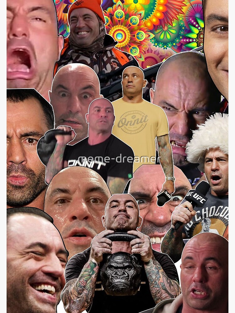 "The Many Faces Of Joe Rogan - Mask" Spiral Notebook by meme-dreamer ...