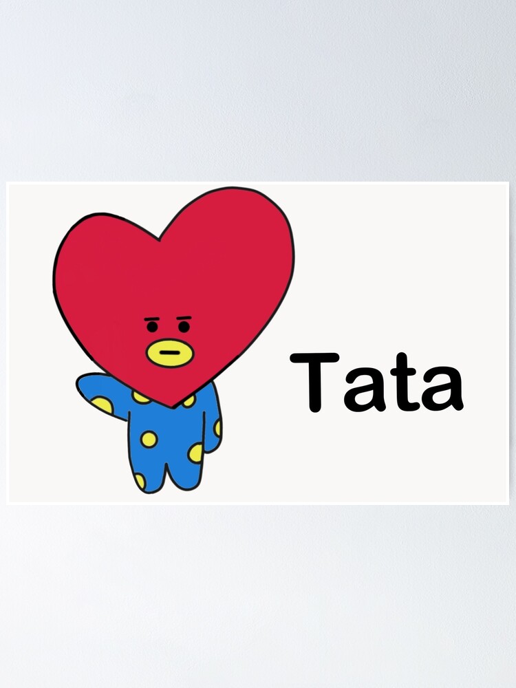 "Tata BTS" Poster for Sale by rhainlds | Redbubble