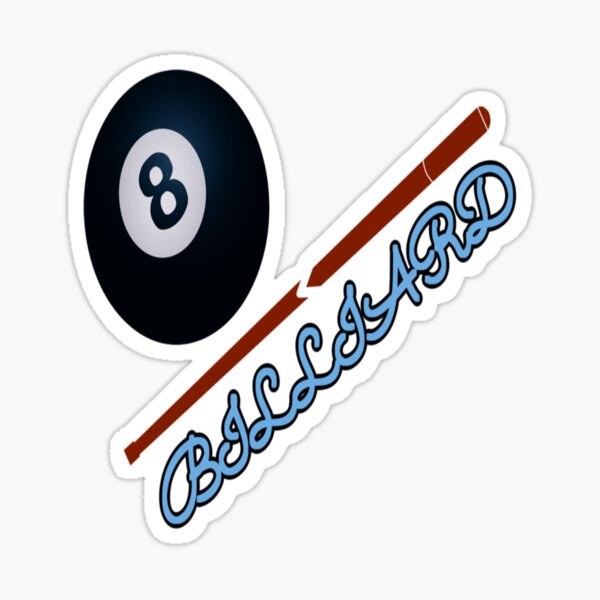 "Billiard" Sticker for Sale by burhanmak | Redbubble